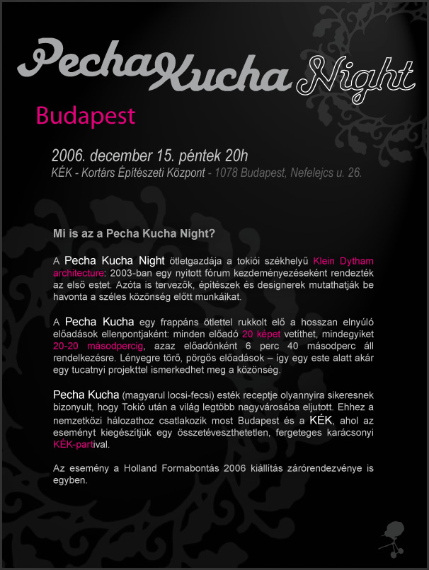 Pecha Kucha Night előadás, 2006. december 15., KÉK - Kortárs Építészeti ...