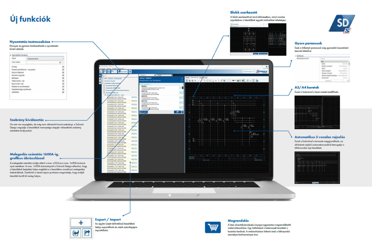 Schrack Design elosztóberendezés tervező szoftver – Proidea