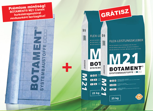 Botament AE szigetelő és feszültségmentesítő lemez mellé ajándék M21 ...