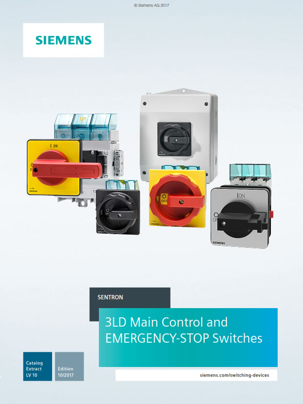Megjelent a Siemens Sentron 3LD fő-, vezérlő- és vészleállító kapcsoló ...