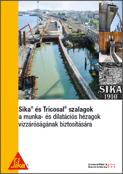 Megjelent a Sika és Tricosal vízzáró tömítési rendszereket ismertető ...