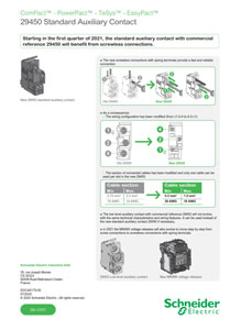 Megújul a Schneider Electric 29450 rendelési számú segédérintkezője