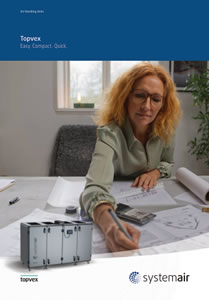 Új Topvex forgódobos kompakt légkezelők a Systemair termékpalettáján