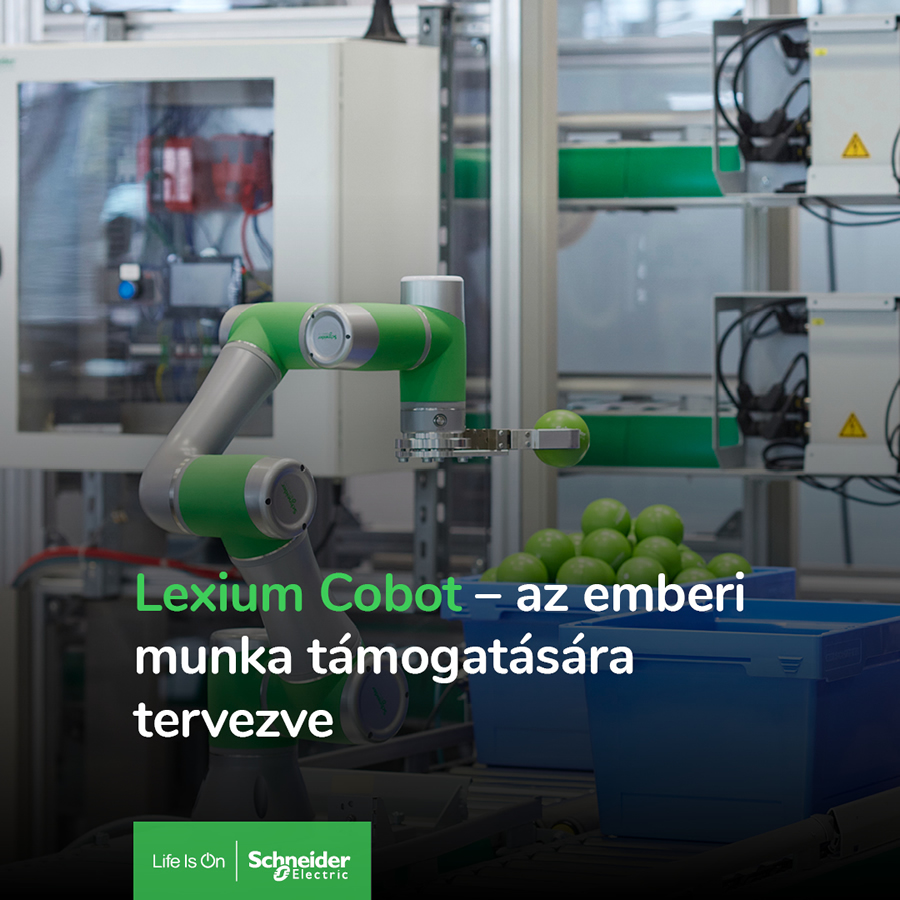 Lexium Cobot kollaboratív robot a Schneider Electric portfóliójában